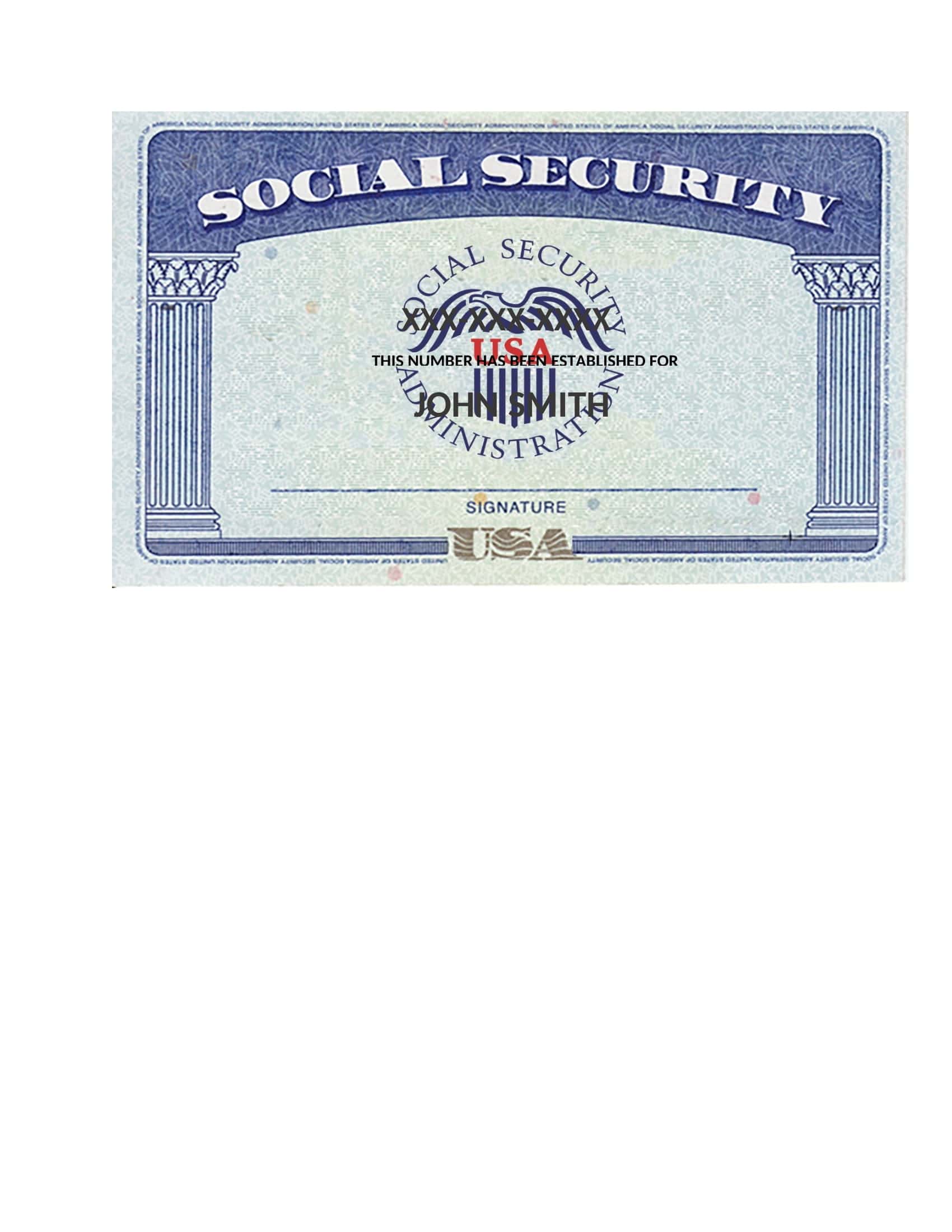 15+ Free Social Security Card Templates (Fake & Real)